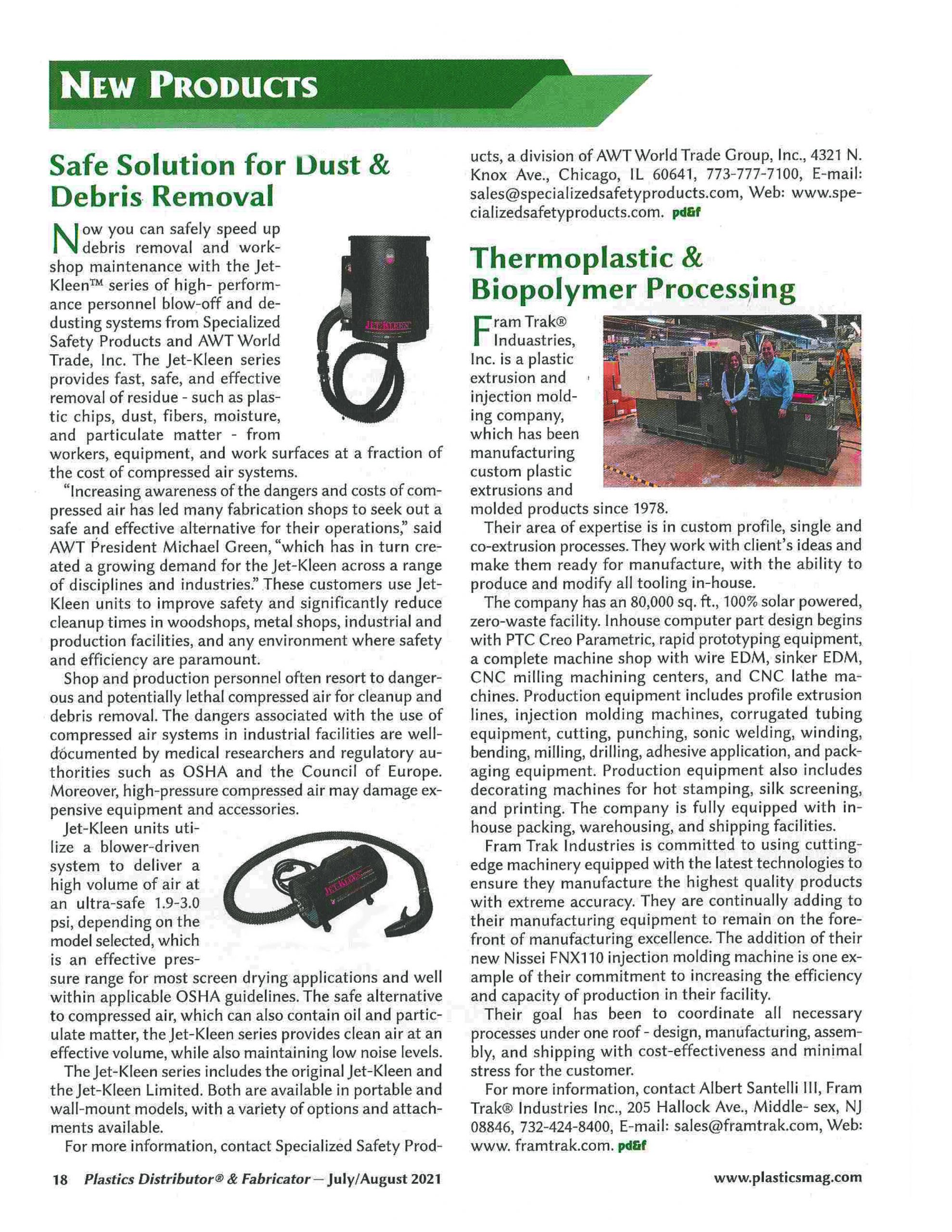 Jet-Kleen is a safe solution for dust & debris removal | PD&F Magazine ...